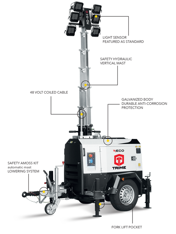 X-Eco Diesel Powered Site Light